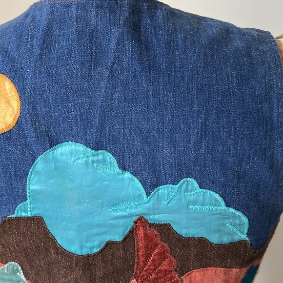 Jackets & Coats | 197s Vintage Western Cowboy Rodeo Desert Scene Vest ...